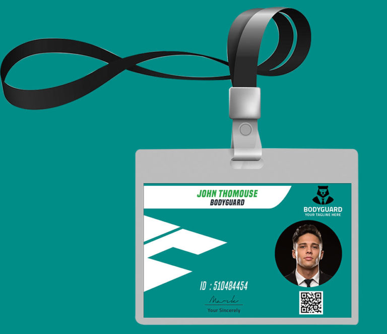 Body Guard ID Card Free Download PSD | room surf.com
