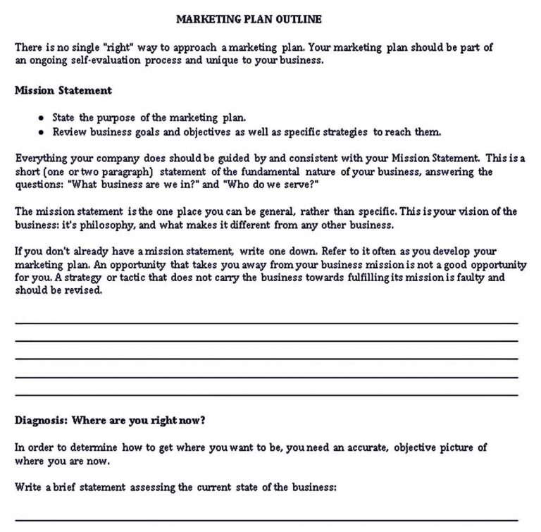 Marketing Plan Samples Template | room surf.com