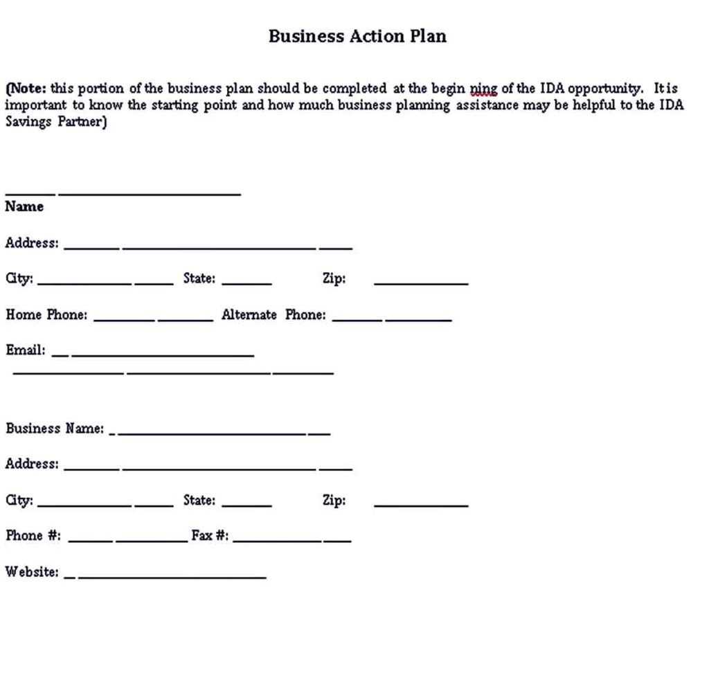 Performance Action Plan Templates | room surf.com