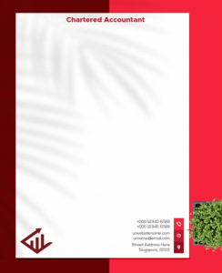 Chartered Accountant Letterhead in PSD Photoshop | room surf.com