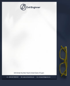 Civil Engineer Letterhead PSD Template Free | room surf.com