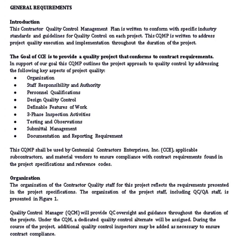 Management Plan Example Template | room surf.com