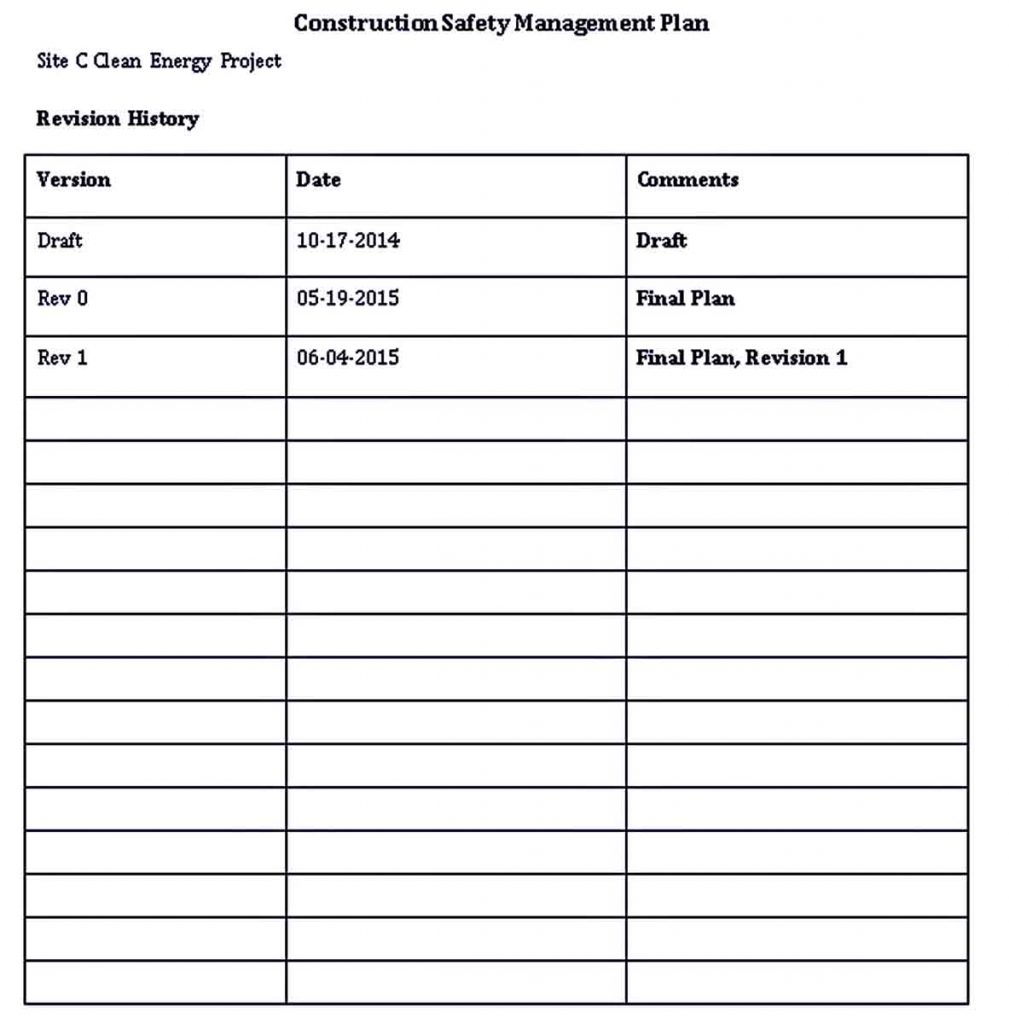 Management Plan Example Template | room surf.com