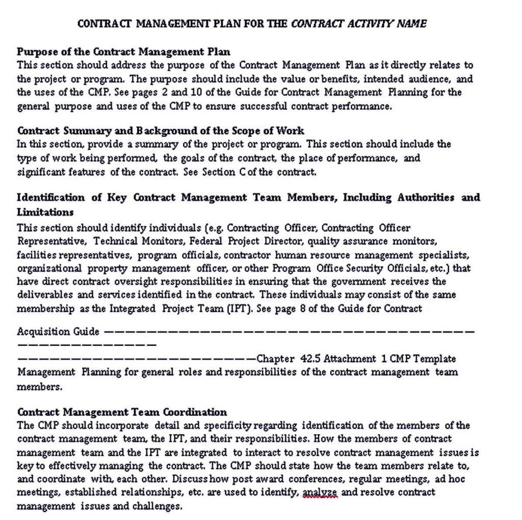 Management Plan Templates | room surf.com