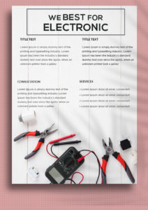 Electronic Data Sheet Free Template in PSD | room surf.com