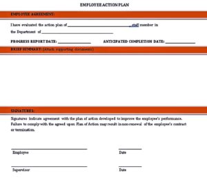 Performance Action Plan Templates | room surf.com