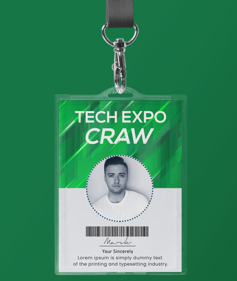 Event ID Card Customizable PSD Design Template | room surf.com