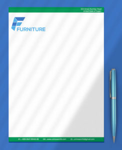 Furniture Store Letterhead PSD Template Free | room surf.com