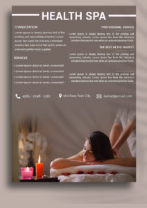Health SPA Data Sheet Free Download PSD | room surf.com