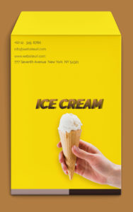 Ice Cream Envelope in PSD Photoshop | room surf.com