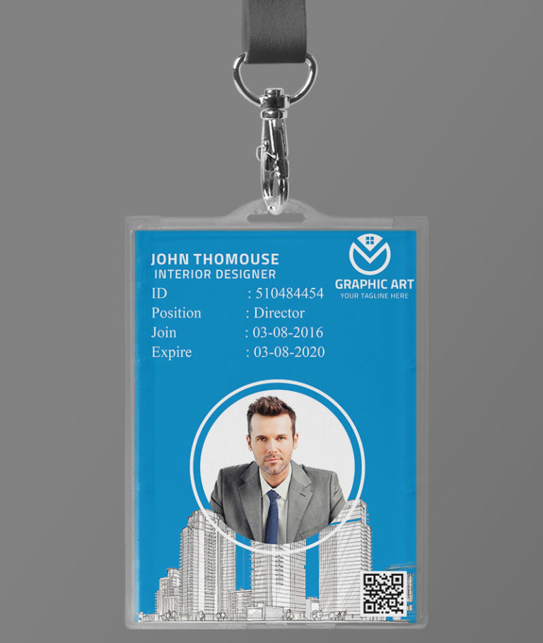 Interior Designer ID Card Free Template in PSD | room surf.com