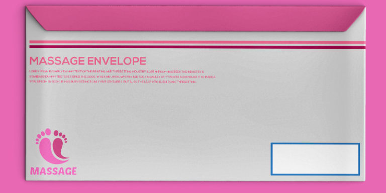 Massage Envelope Customizable PSD Design Template | room surf.com