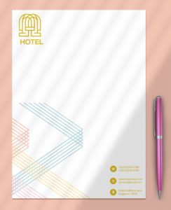Hotel Letterhead Free Template in PSD | room surf.com