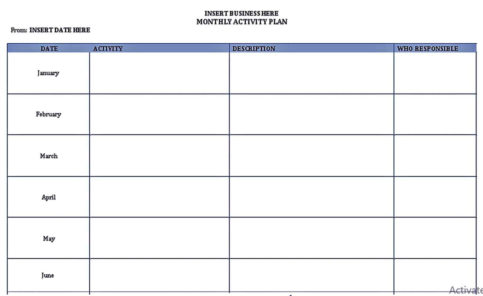 Plan Formats Template | room surf.com