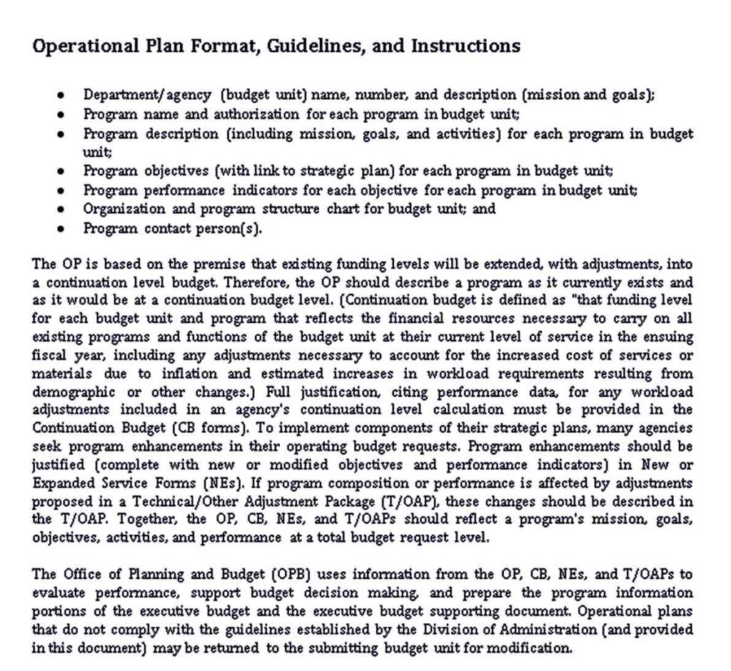 Military Operations Plan Templates | room surf.com