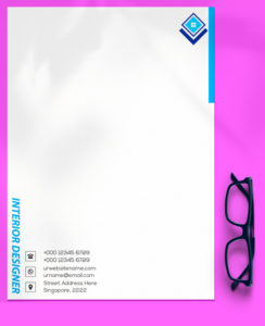 Interior Design Letterhead Free Download PSD | room surf.com