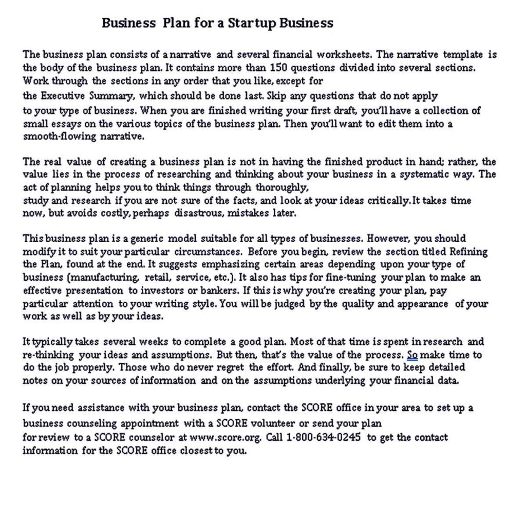 Personal Business Plan Template | room surf.com