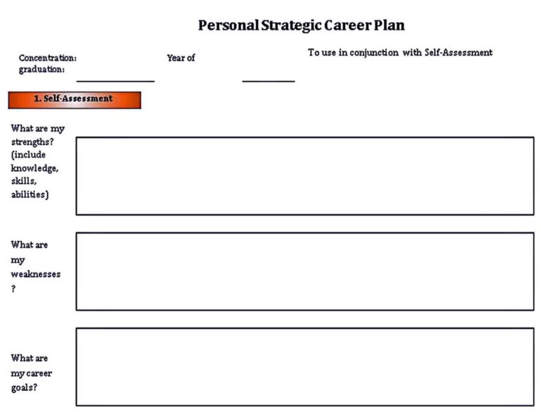 Personal Strategic Plan Template | room surf.com