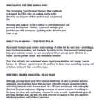 Personal Strategic Plan Template | room surf.com