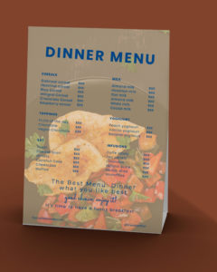 Dinner Menu Free PSD Template | room surf.com