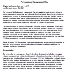 erformance Management Plan Template | room surf.com