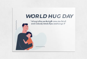 World Hug Day Greeting Card Free Template in PSD | room surf.com