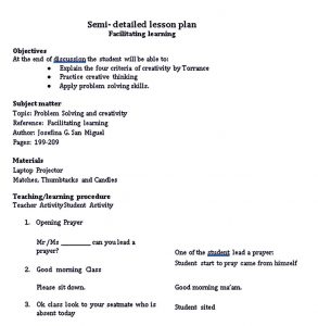 Lesson Plan Sample Template | room surf.com