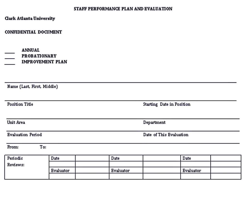 Performance Plan Template | room surf.com