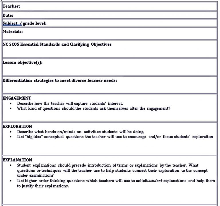 Lesson Plan Template Doc | room surf.com