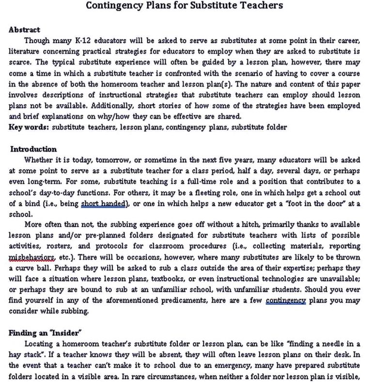 Lesson Plan Sample Template | room surf.com