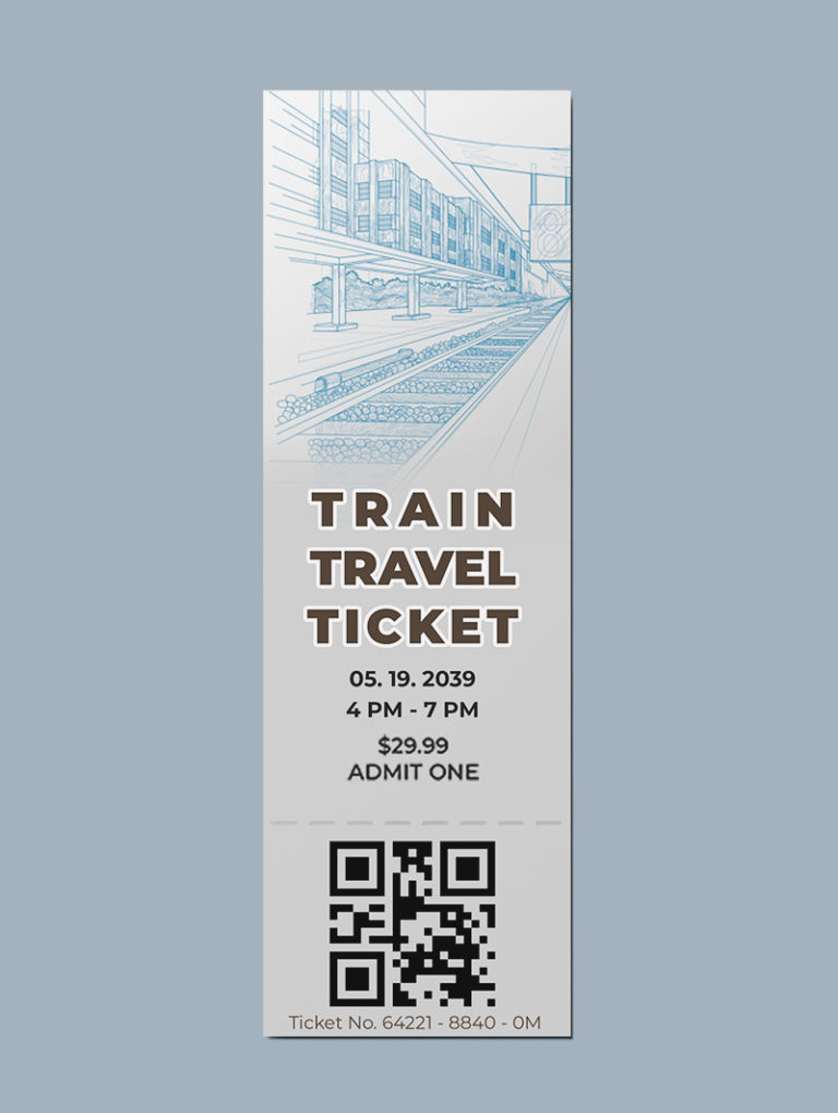 Train Ticket Template Free PSD | room surf.com