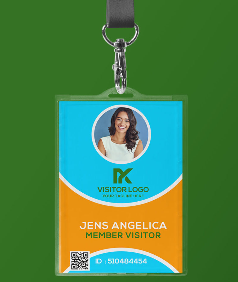 Visitor Guest ID Card Template Photoshop | room surf.com