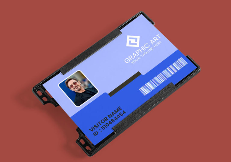 Visitor Guest ID Card Template Photoshop | room surf.com