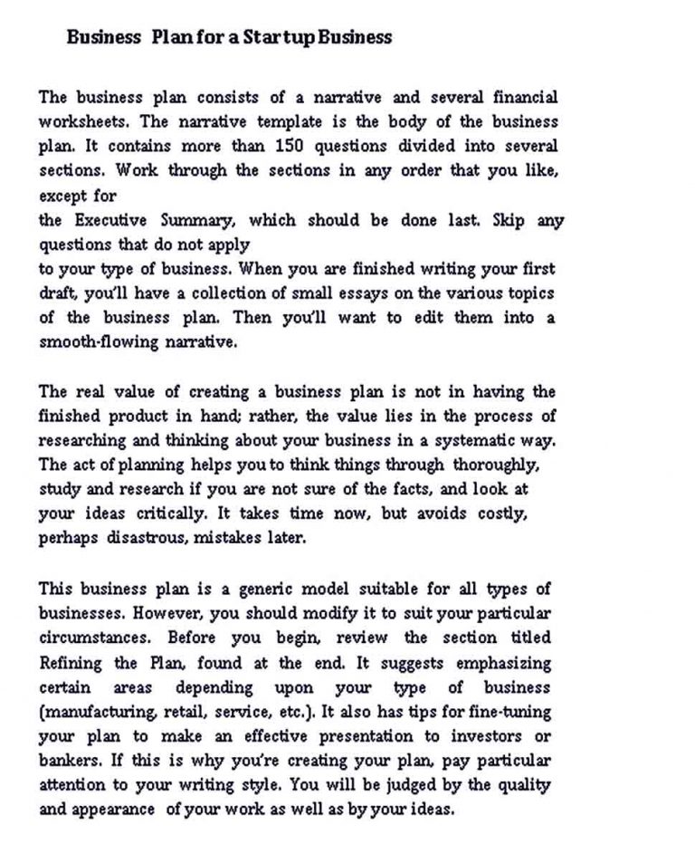 Microsoft Business Plan Template | room surf.com