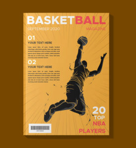 Basketball Magazine Example PSD Design | room surf.com