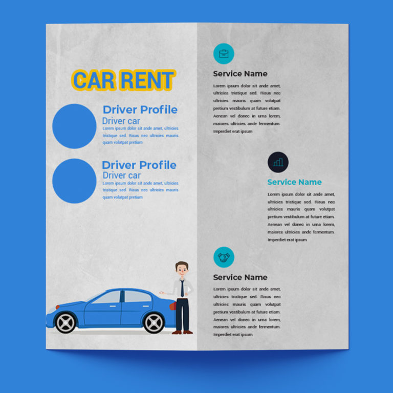 Car Rental Brochure Free PSD Template | room surf.com