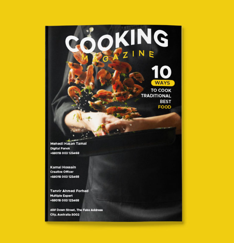 Cooking Magazine Template Free PSD | room surf.com