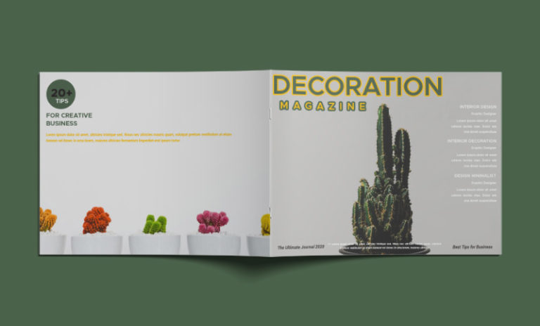 Decorating Magazine Customizable PSD Template | room surf.com