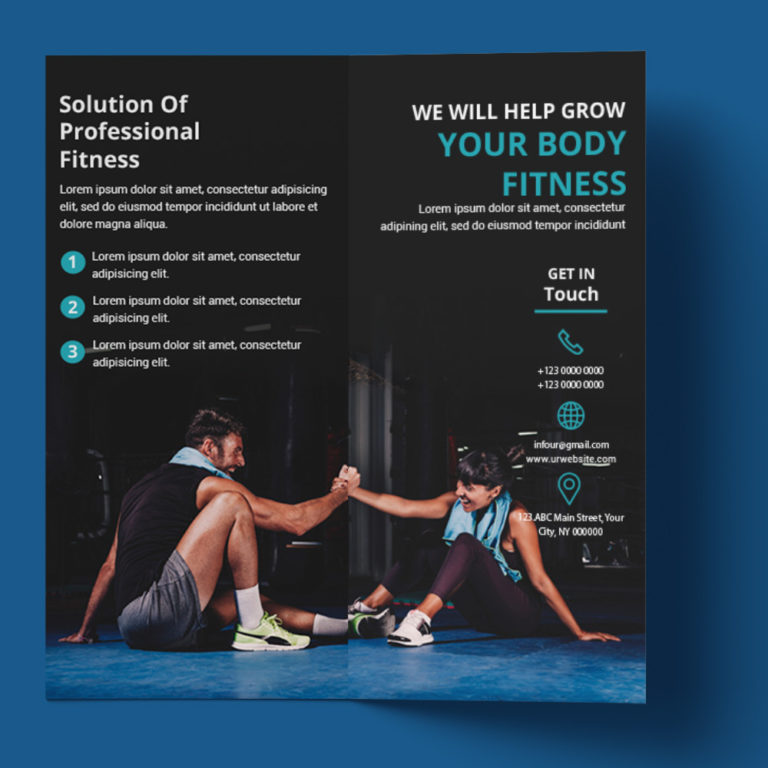 Fitness Brochure Template Free PSD | room surf.com