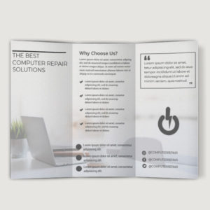Computer Repair Brochure Customizable PSD Template | room surf.com