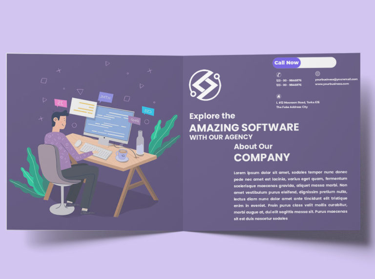 Software Company Brochure Free Download PSD | room surf.com