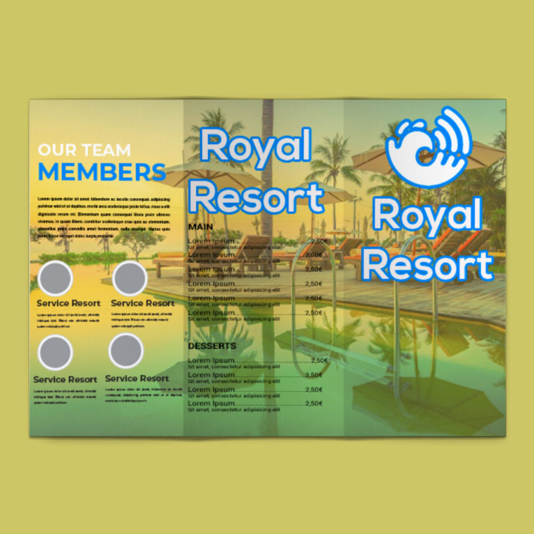 Resort Brochure PSD Flyer Template | room surf.com