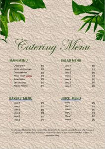 10+ Catering Menu Template | room surf.com