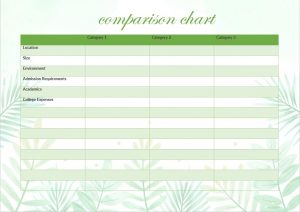 10+ Comparison Chart Template | room surf.com