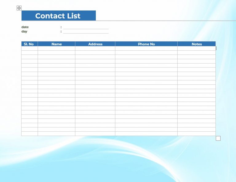 10+ Contact Sheet Template | room surf.com