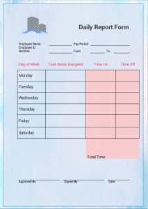10+ Daily Report Template | room surf.com