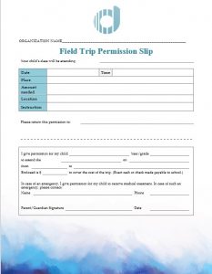 10+ Field Trip Permission Slip Template | room surf.com
