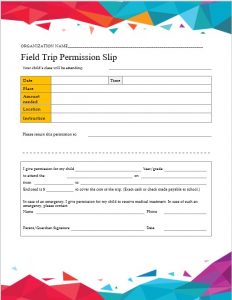 10+ Field Trip Permission Slip Template | room surf.com
