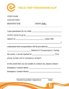 10+ Field Trip Permission Slip Template | room surf.com