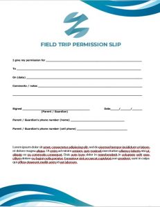 10+ Field Trip Permission Slip Template | room surf.com